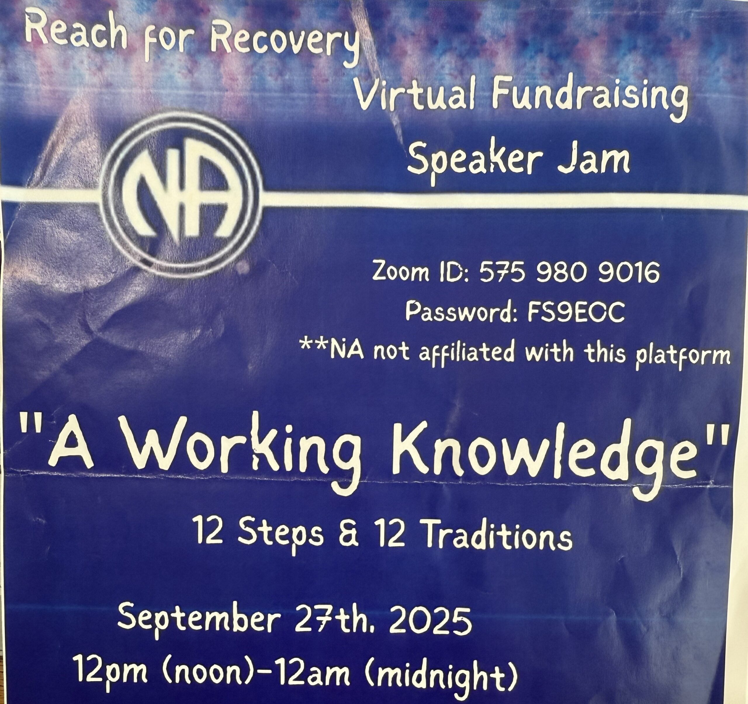Reach For Recovery Virtual Speaker Jam – BASCNA